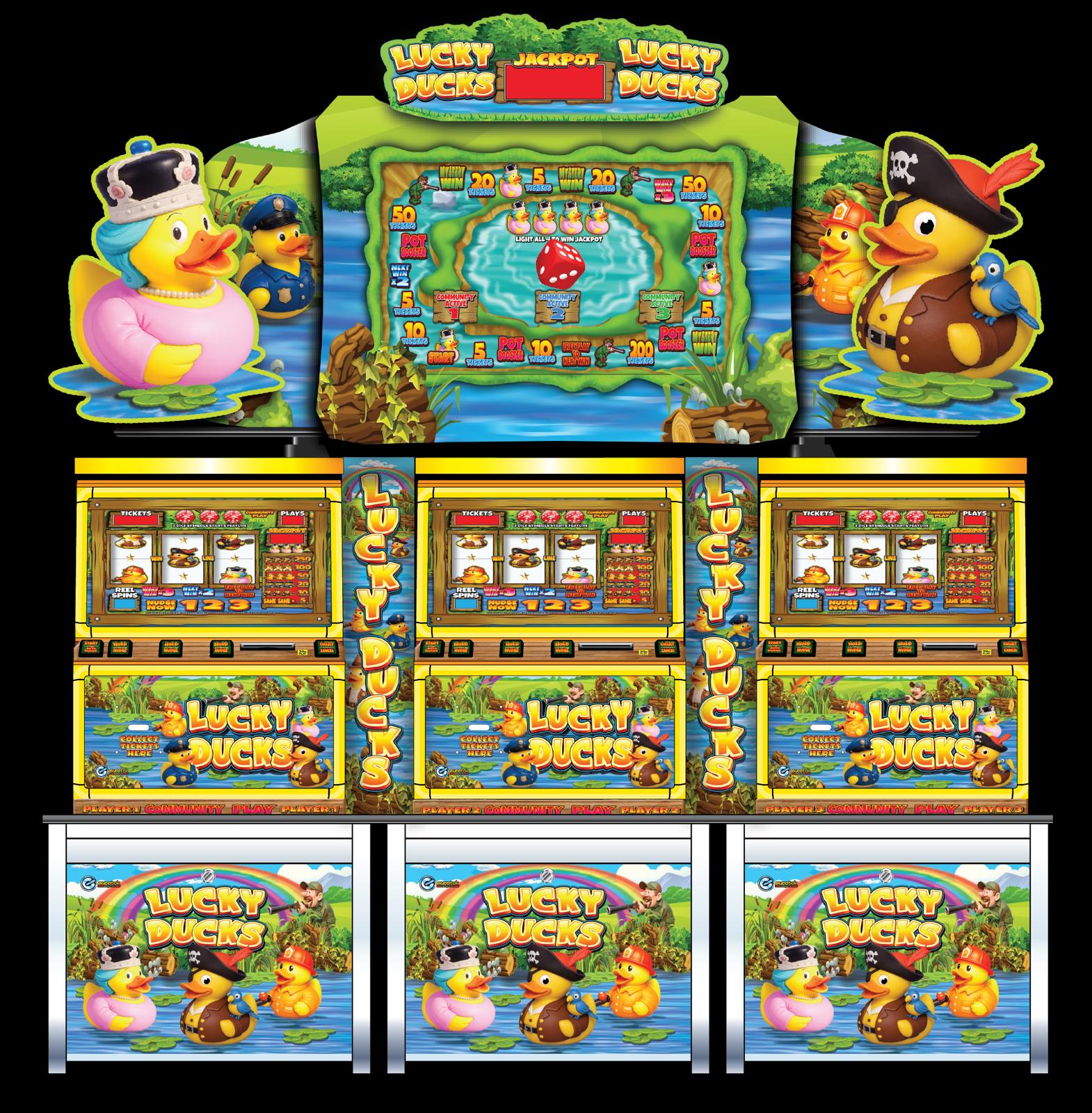 Lucky Ducks 3ply VideoTicket Fruit; -NEW